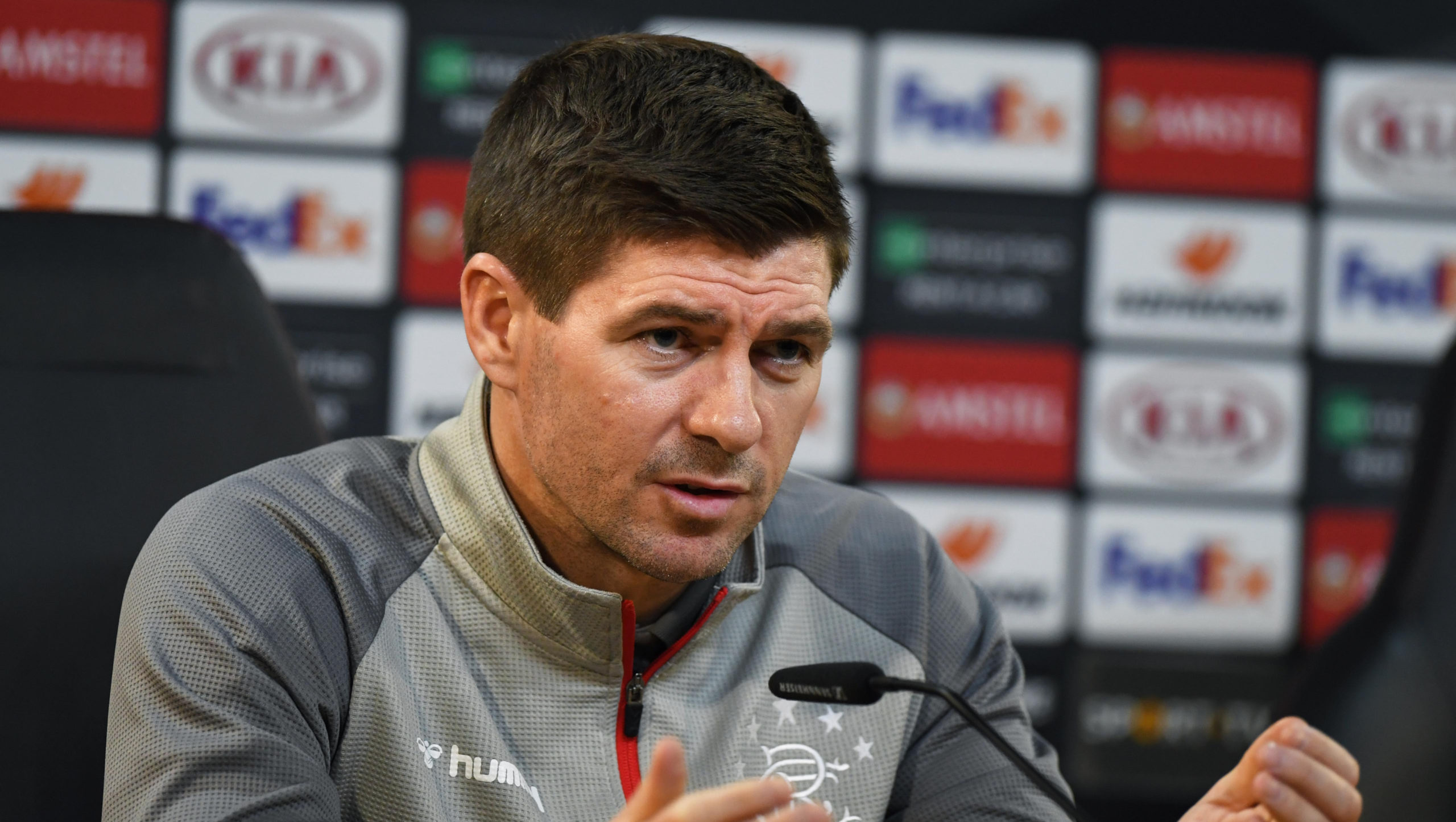 Gerrard: There's pressure on both sides ahead of Braga clash | STV News