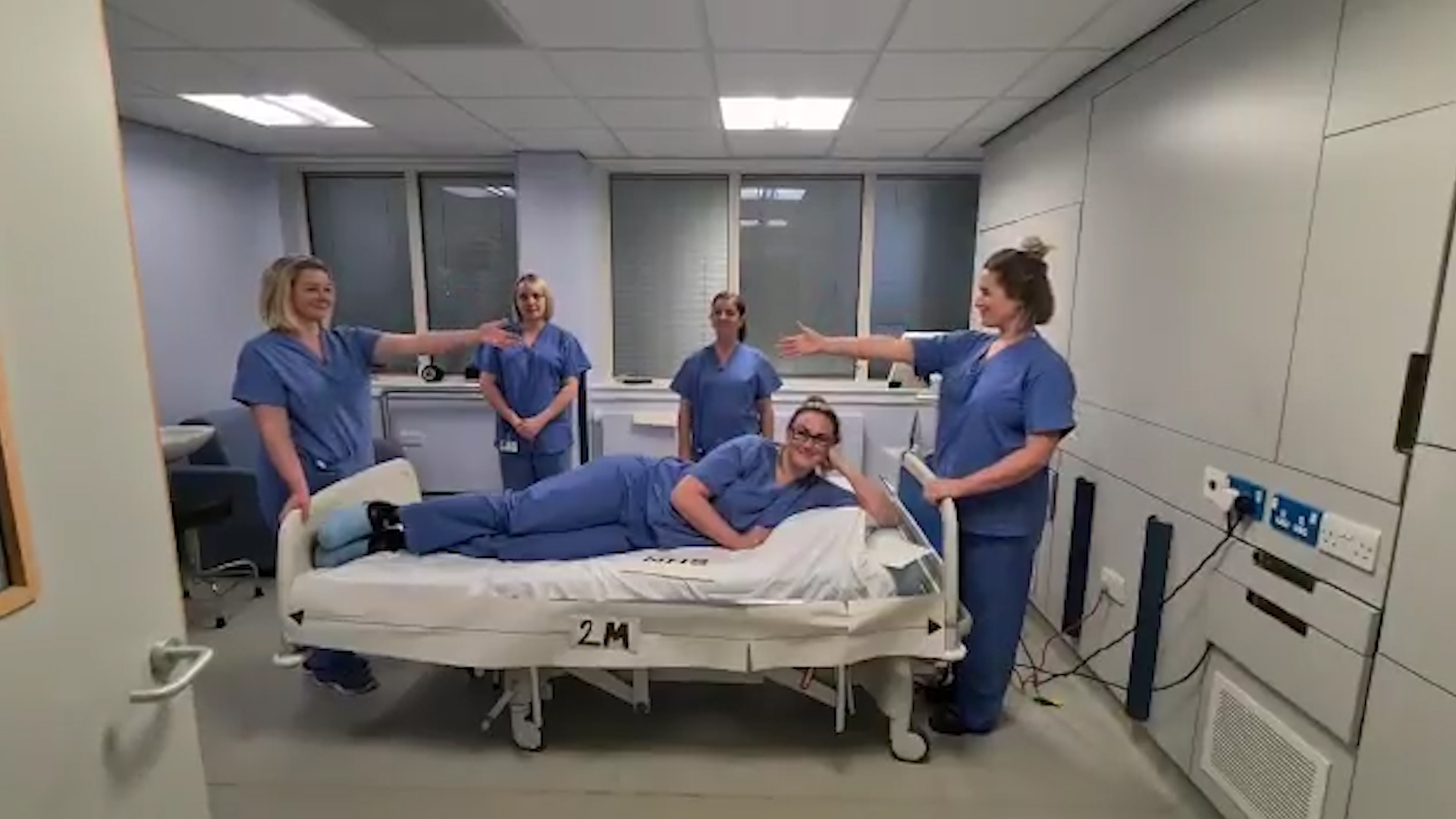 Maternity staff break into song to explain social distancing ...