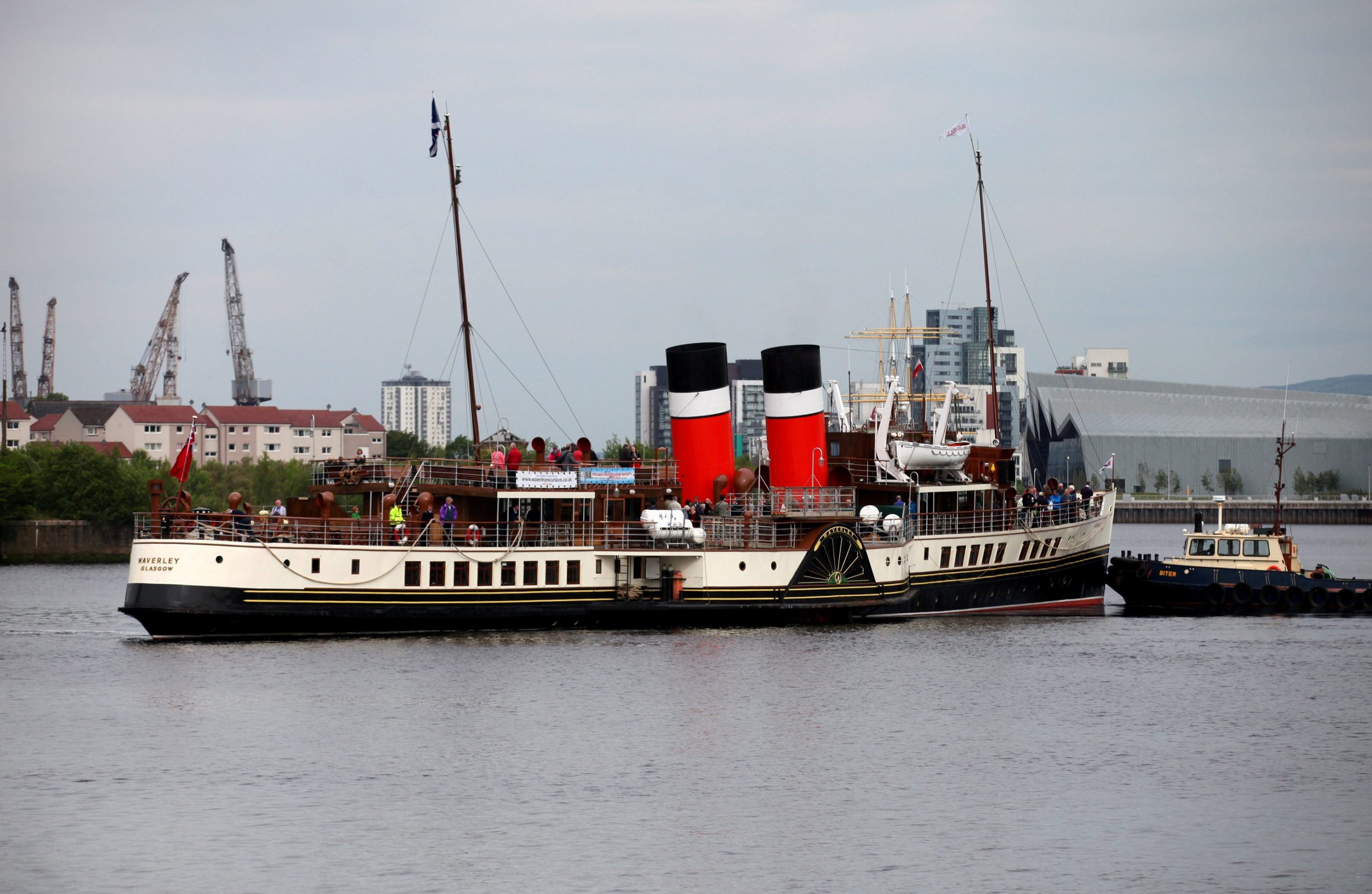 Ship shape: Waverley paddle steamer returns to water | STV News