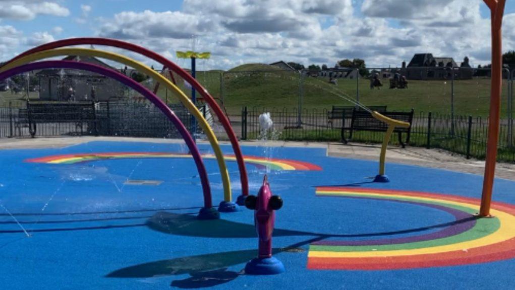 Rainbow splash pad finished in memory of eight-year-old | STV News