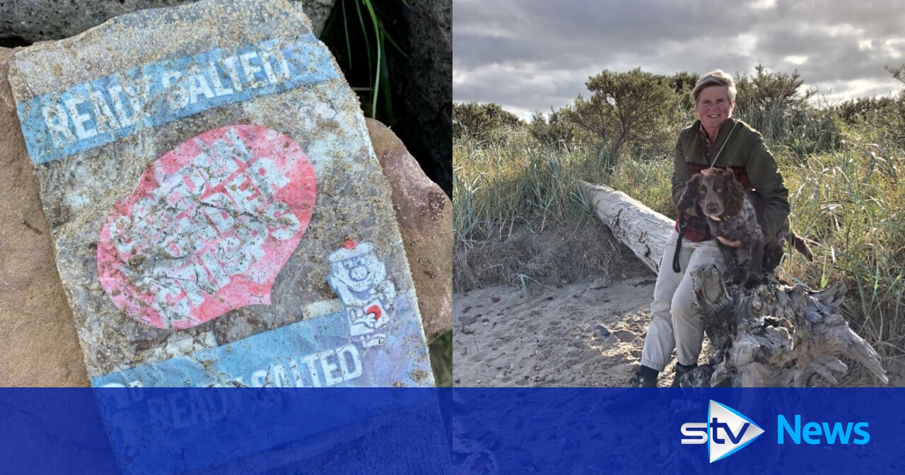 Crisp packet dating back 50 years discovered on beach | STV News