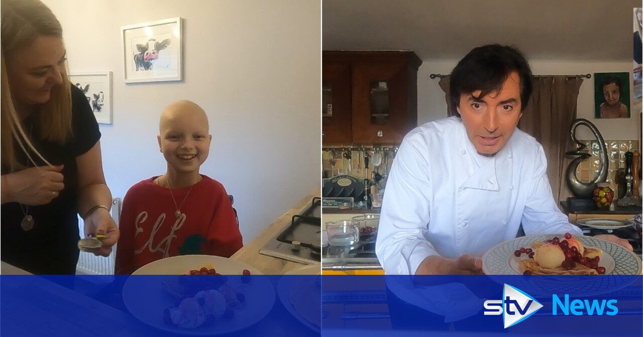 Celebrity chef gives cookery class to young cancer survivor | Edinburgh ...