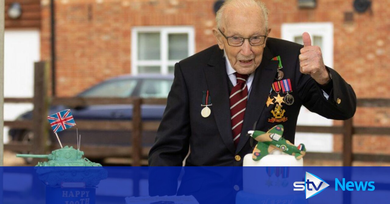 Lockdown legend Captain Sir Tom Moore dies with Covid aged 100 | STV News