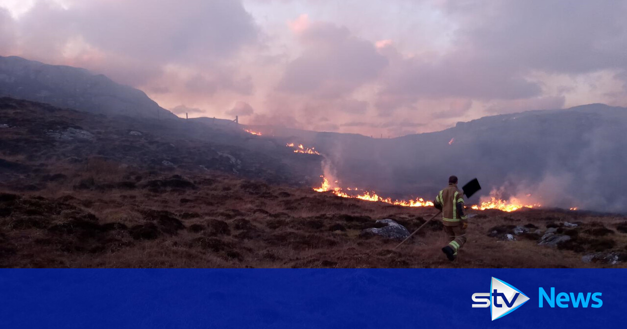 Wildfires rage across 'bone dry' areas of Scotland | STV News
