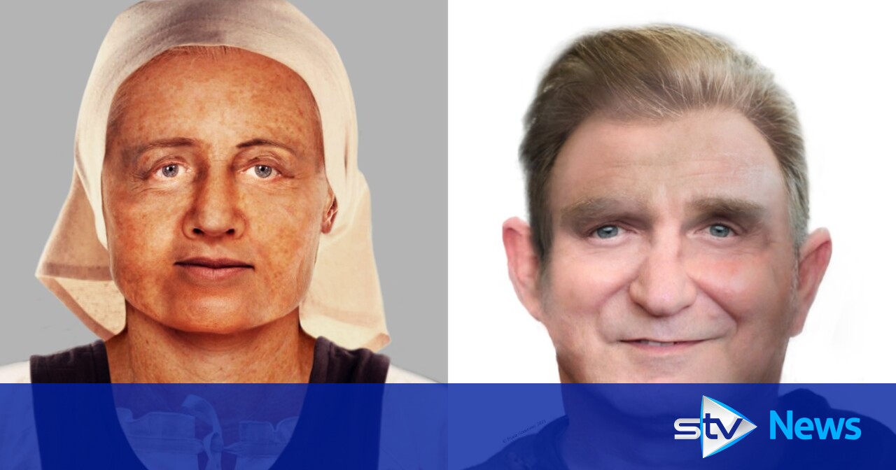 Medieval faces recreated after skulls found in tram works | STV News