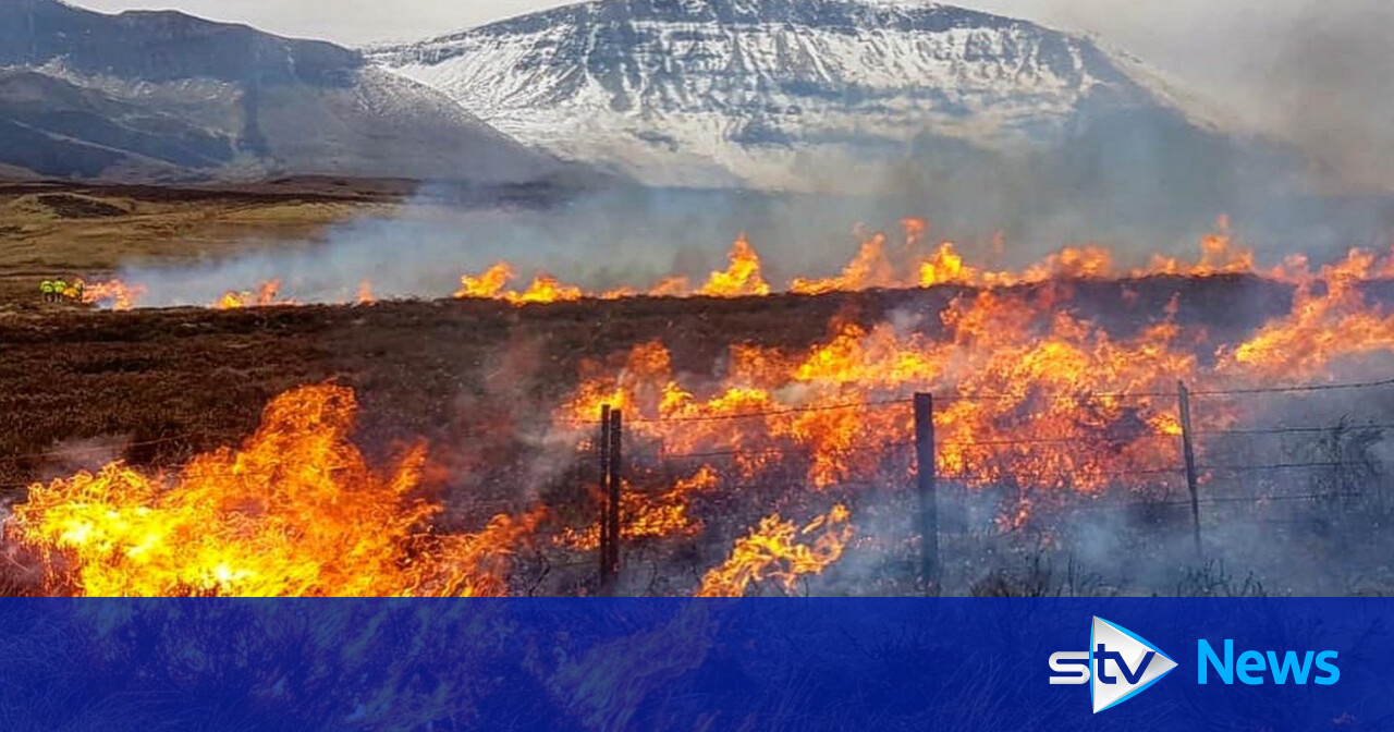 Warning of 'extreme' risk of wildfires in Scotland enters fourth week ...