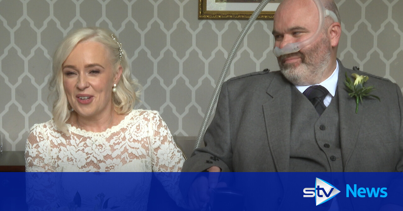 Man battling MND marries partner who has been by his side | STV News