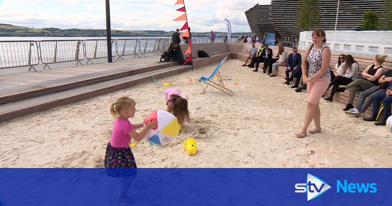 Waterfront Place: Dundee's urban beach unveiled | STV News