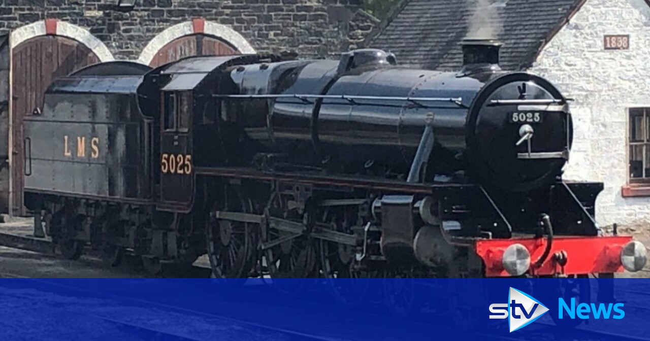 Historic steam train back on track after £500,000 revamp | STV News