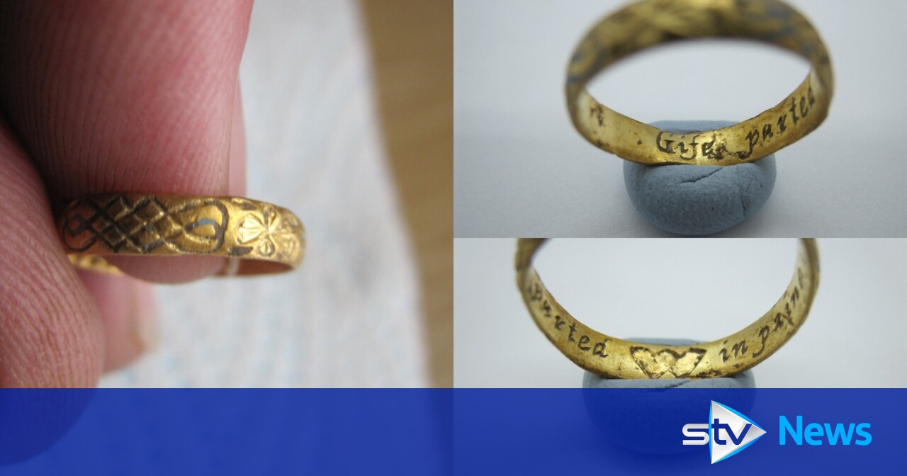 Gold ring from 17th century found by metal detectorist | STV News