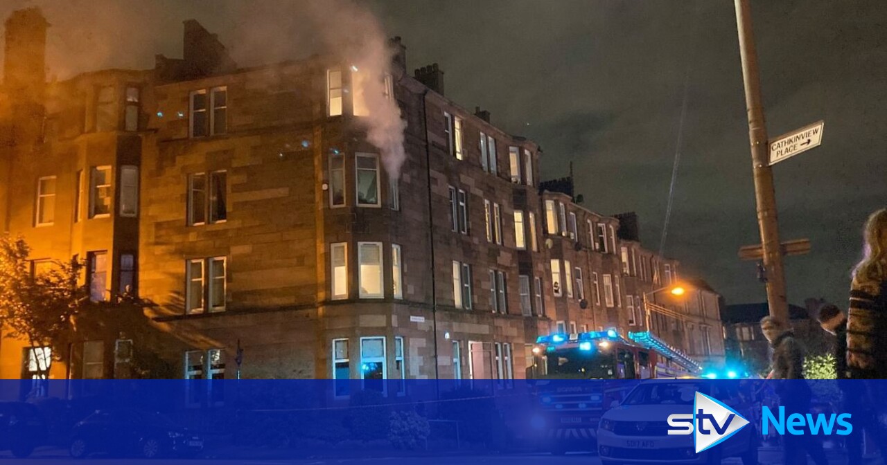 Person treated by ambulance crews after tenement fire | STV News