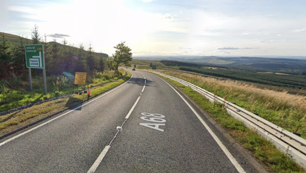 Driver airlifted to hospital after A68 crash between car and lorry in ...