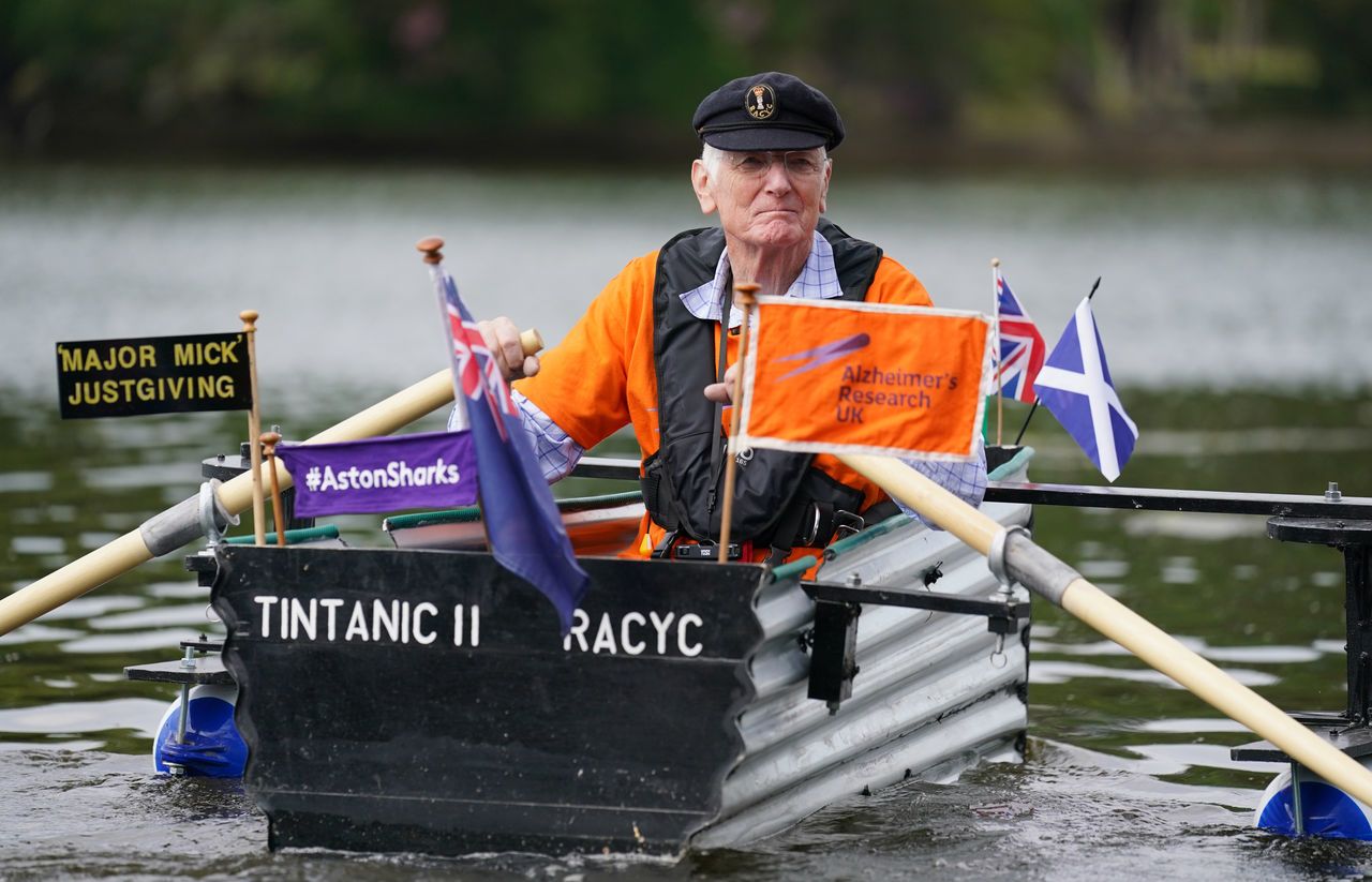 Major Mick brings his Tintanic rowing challenge to Scotland | STV News