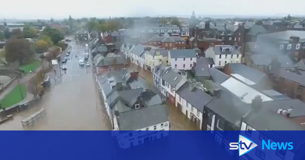 Town submerged in 'worst flooding for a number of years' | STV News