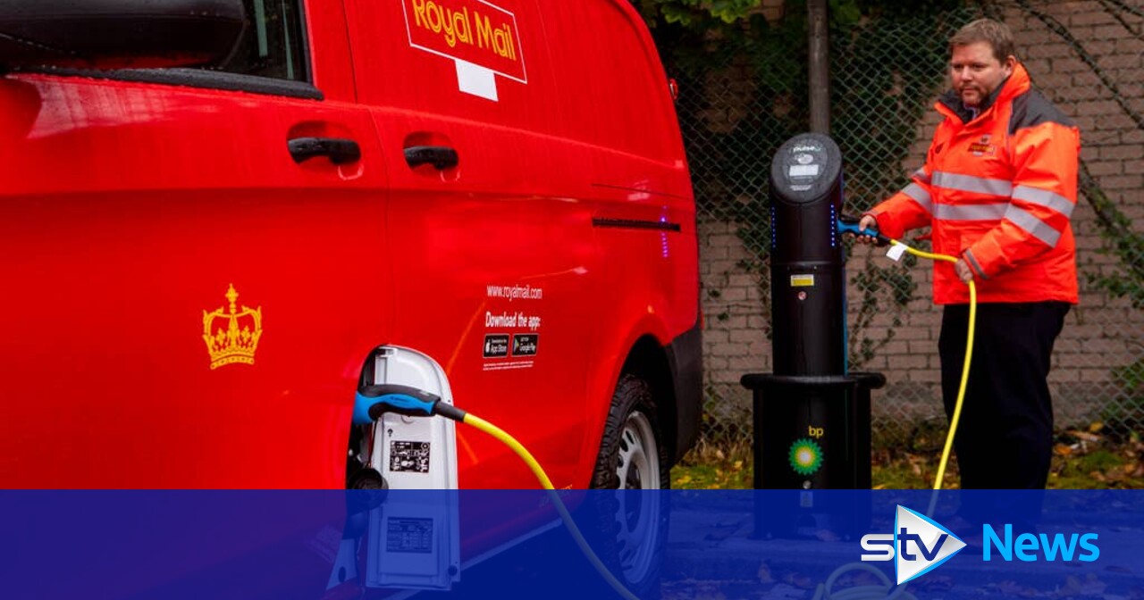 Royal Mail’s Govan office goes green with electric vehicles | STV News
