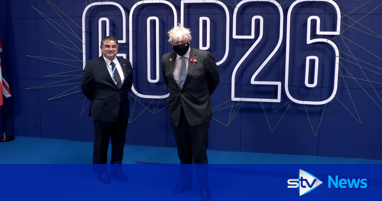 Boris Johnson arrives in Glasgow ahead of world leaders for COP26 | STV ...