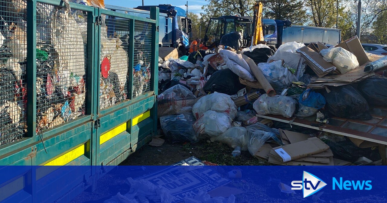 Council accused of dumping waste in car park as bin strike continues ...