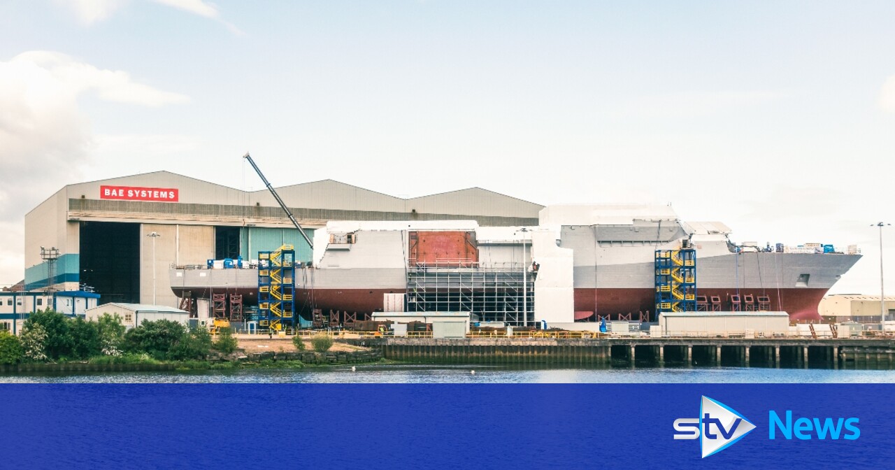 Warship manufacturer BAE Systems Glasgow yards under threat of strike ...