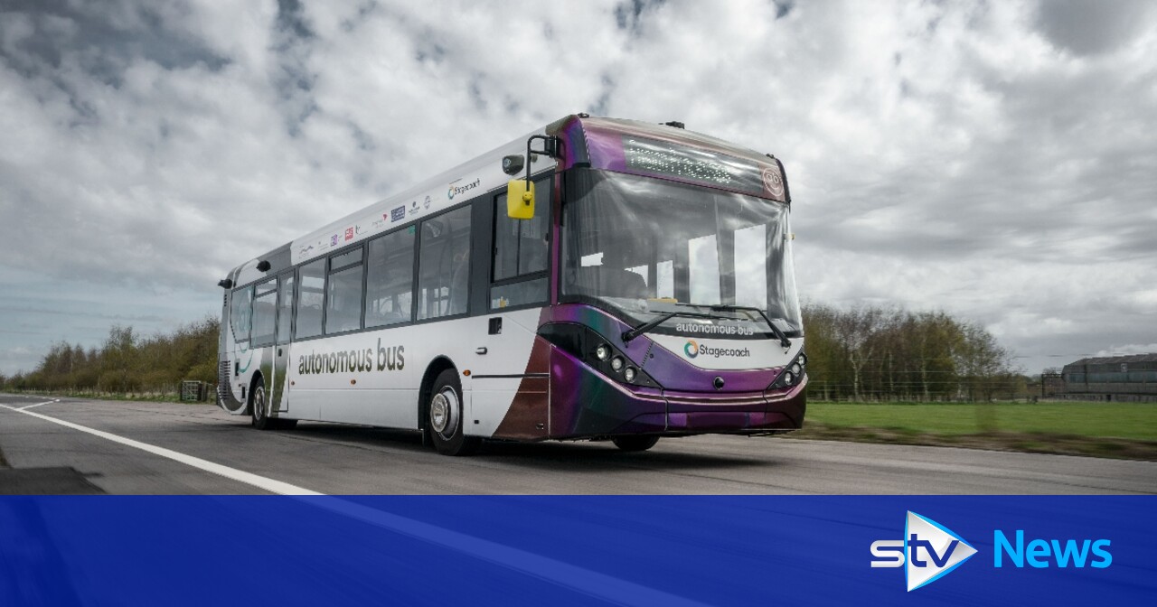 UK's first ‘driverless’ buses hit roads in Scotland for live testing in ...
