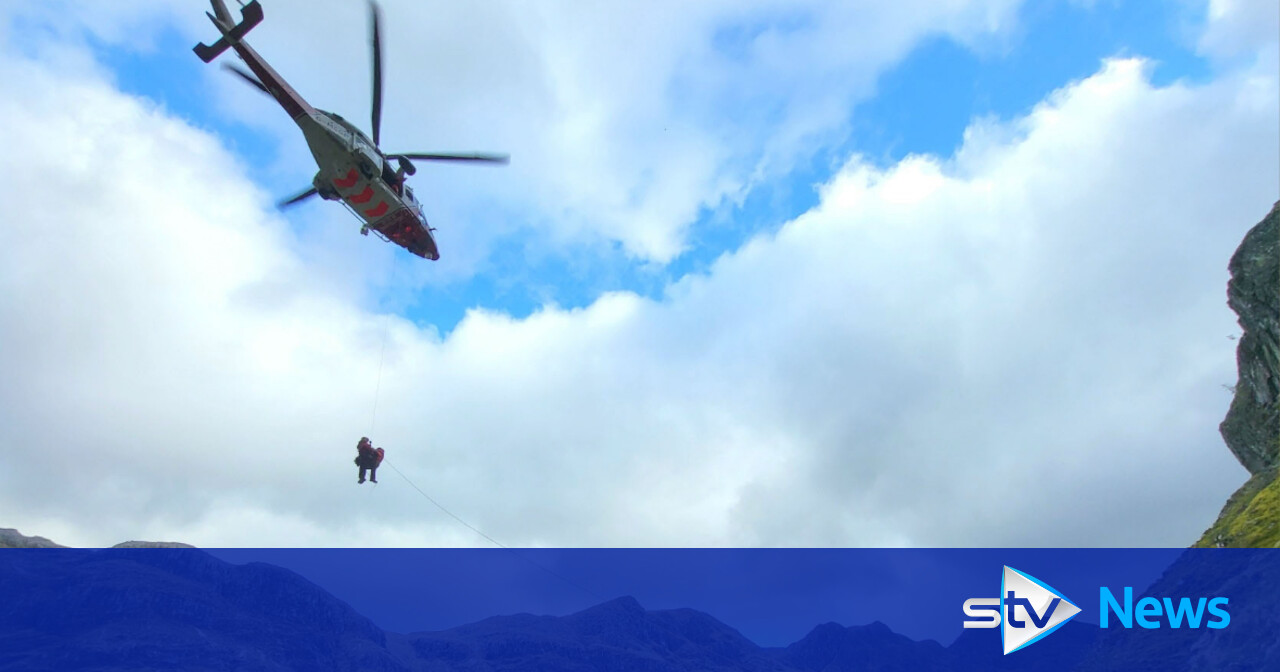 Woman taken to hospital in helicopter after fall during mountain walk ...