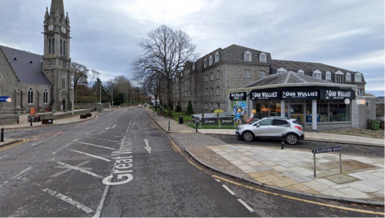 Great Western Road in Aberdeen closed over fears gable end of building ...