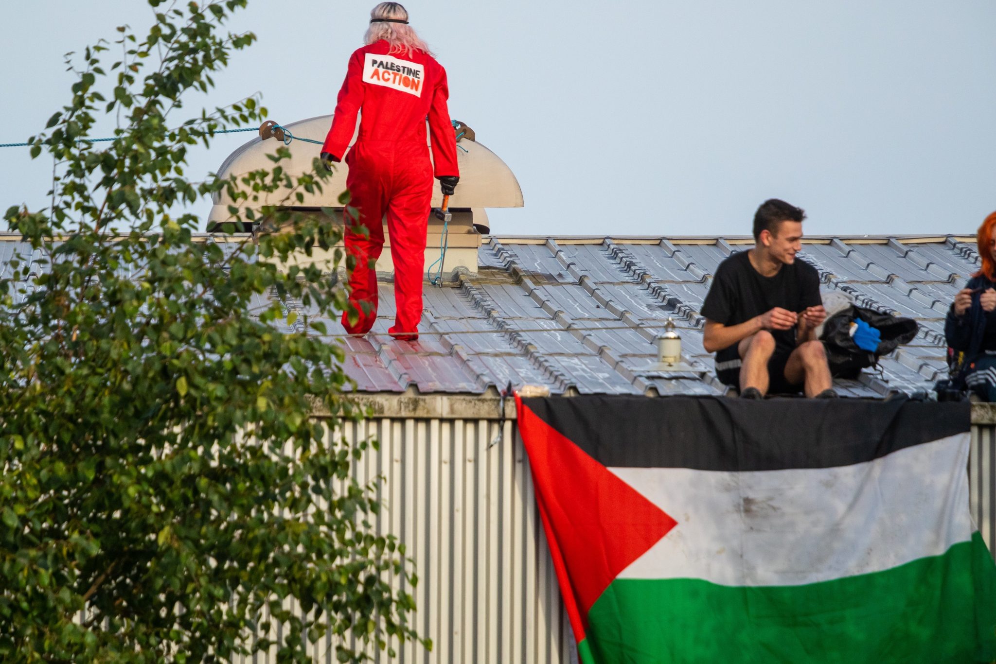 Workers evacuated from Govan Thales factory as activists storm roof in ...