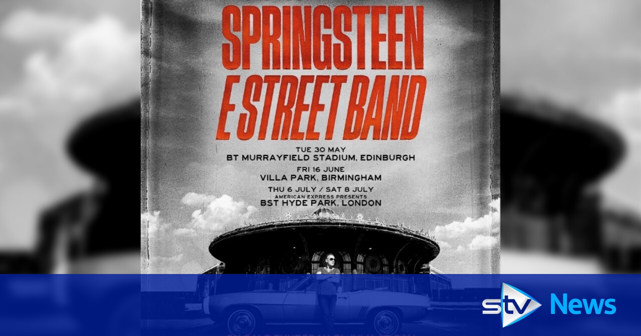 Bruce Springsteen announces Murrayfield Stadium gig in Edinburgh as ...
