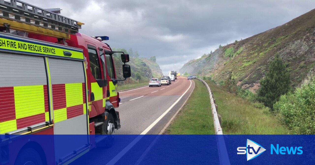Emergency services at scene of serious crash as A9 road closed | STV News