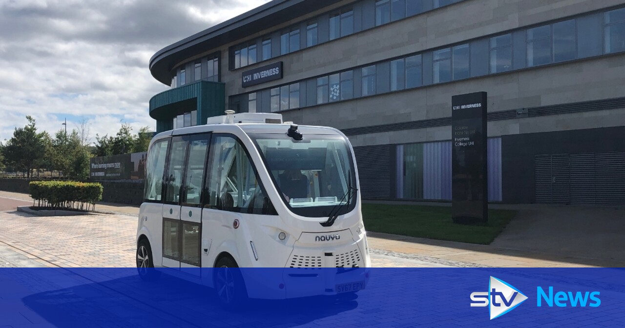 Free rides offered as driverless bus service introduced in Inverness ...