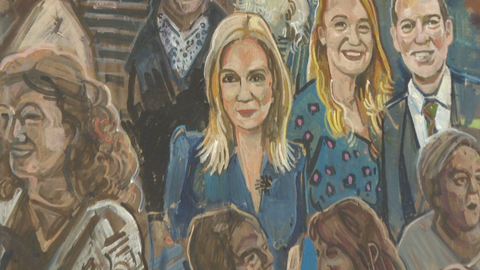STV's Kelly-Ann Woodland among famous faces immortalised on Edinburgh North Bride mural | STV News