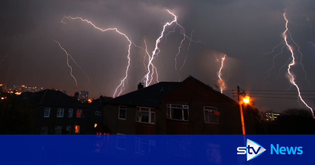 Scotland to be lit up by thunderstorms as two yellow weather warnings ...
