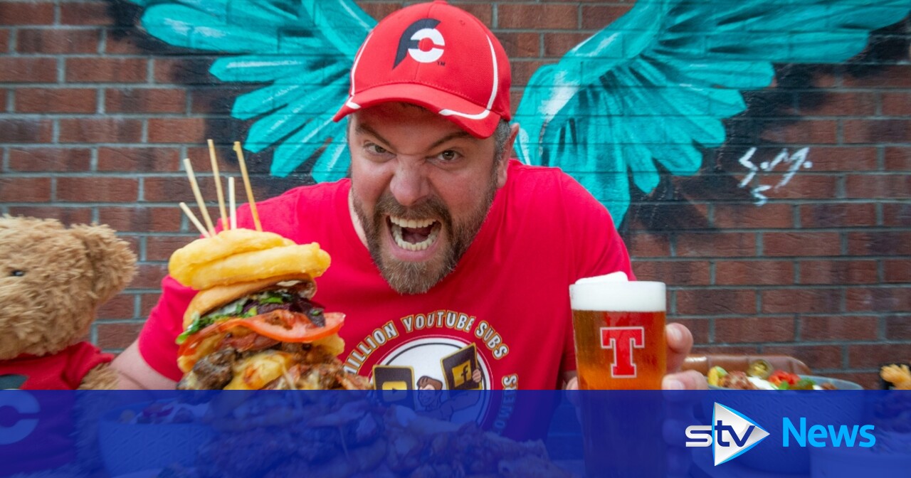 YouTube eating sensation Randy Santel takes on 'big durty cow ...