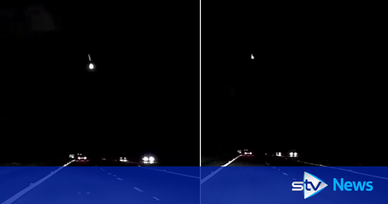 Shooting light captured over Edinburgh 'almost certainly a meteor ...