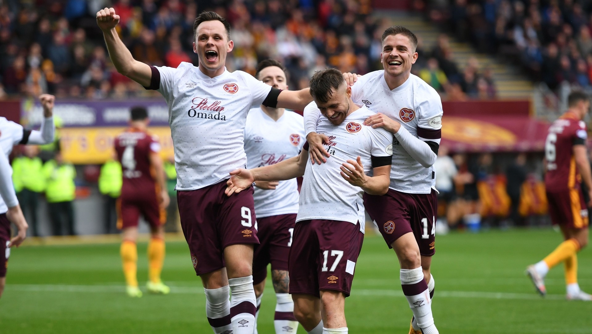 Alan Forrest double clinches win for Hearts at Motherwell | STV News