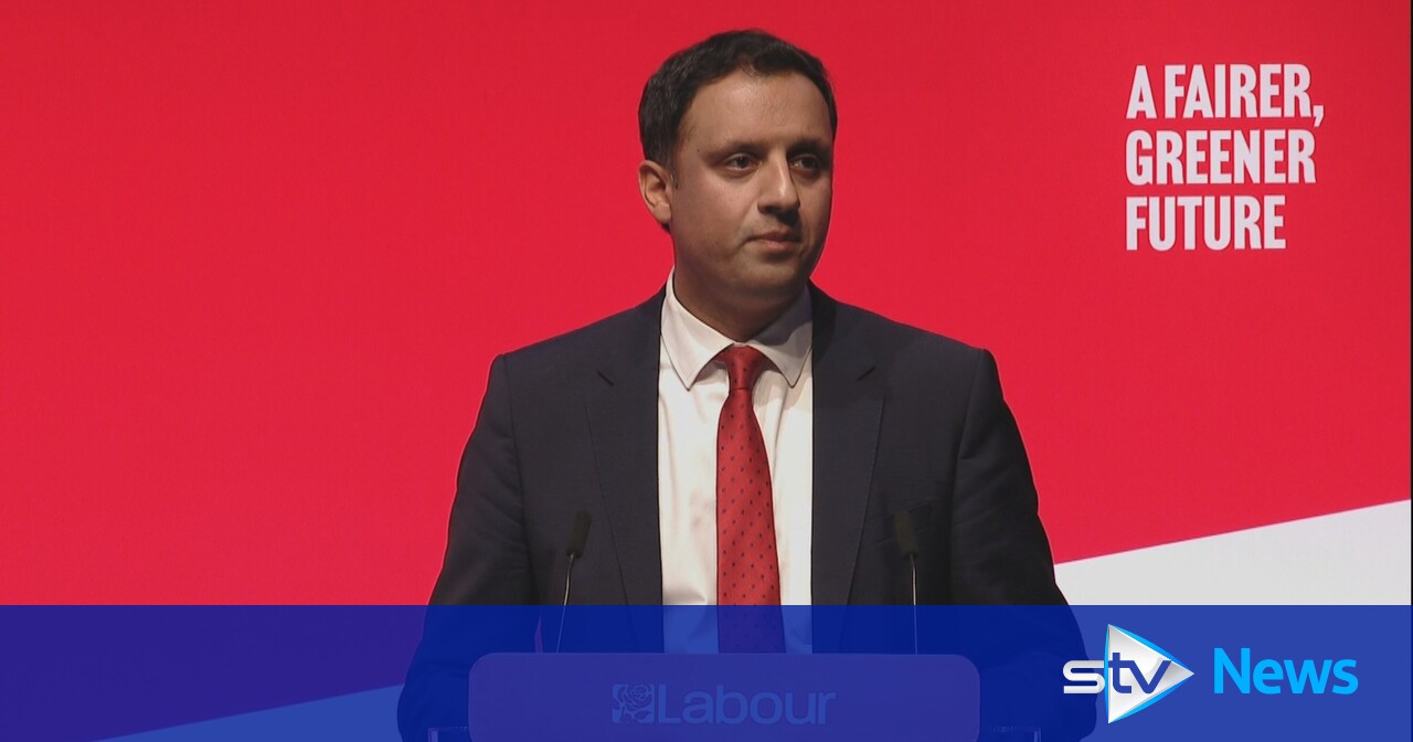 Anas Sarwar delivering speech at Labour Party conference in Liverpool ...
