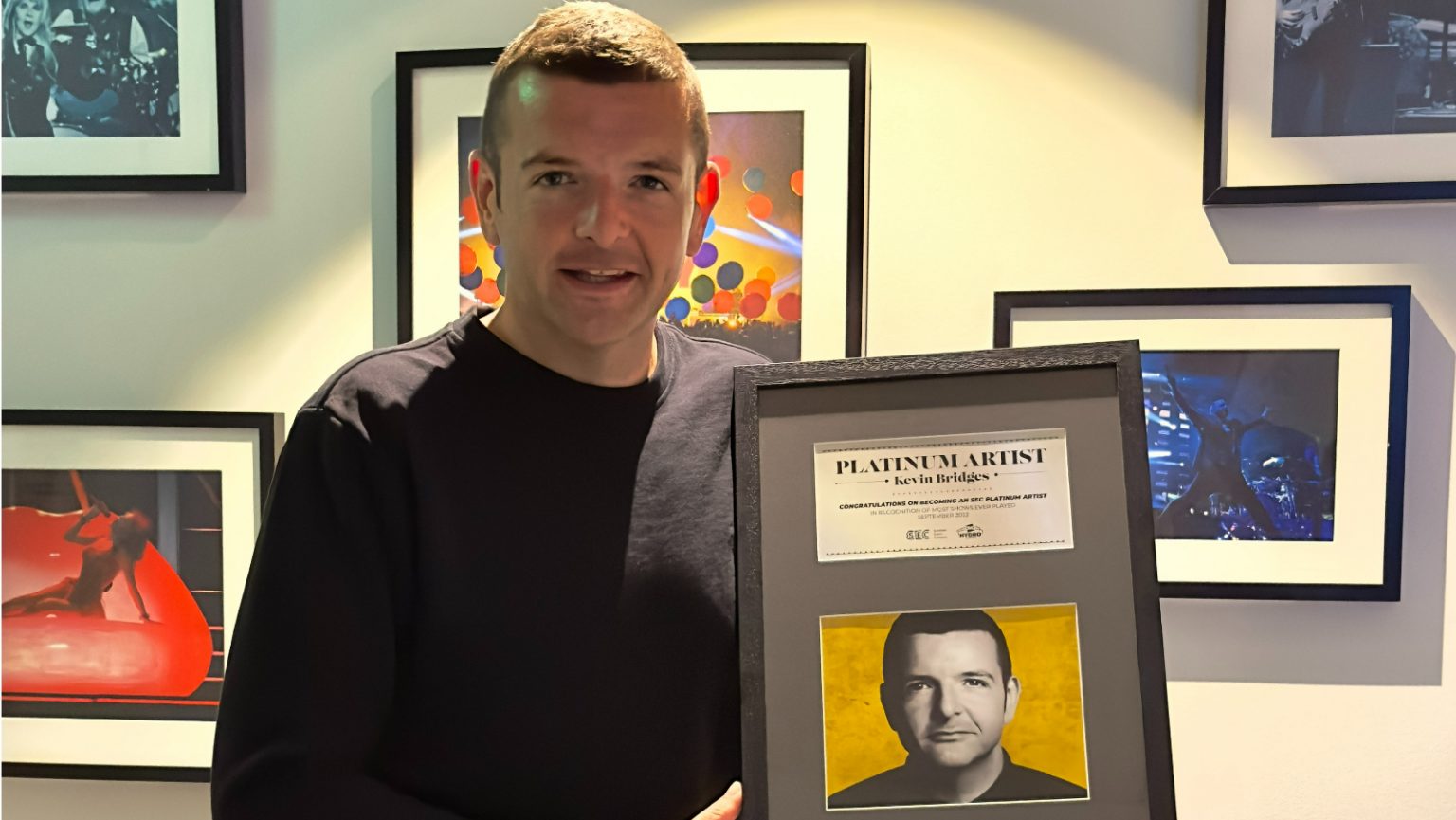 Kevin Bridges named SEC's first platinum artist after sell-out run of ...