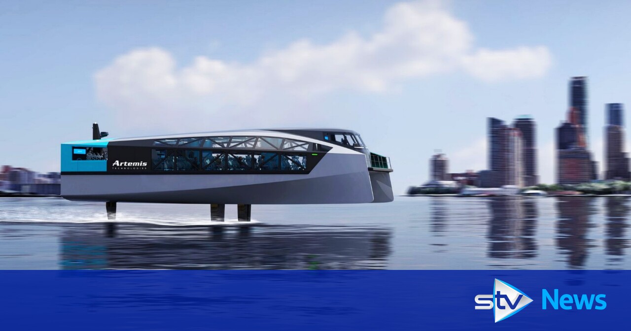 Design for 100% electric ‘flying’ passenger ferry revealed | STV News