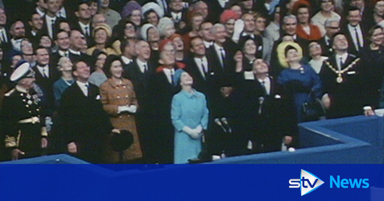 Watch the moment Queen Elizabeth launched QE2 ocean liner on the Clyde ...