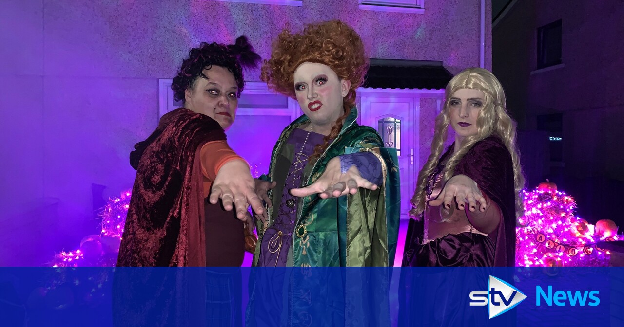 Hundreds show up to see Hocus Pocus themed Halloween street show ...
