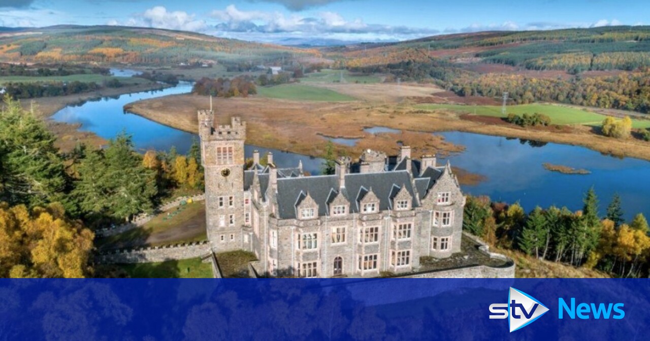 'Haunted' Highland Carbisdale Castle with 20 bedrooms and private loch ...