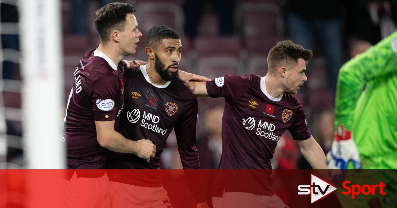 Josh Ginnelly salvages late point for 10-man Hearts against Livingston ...