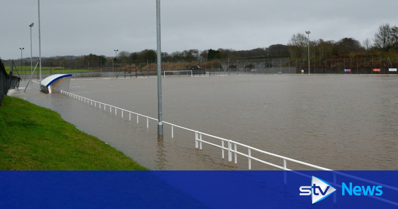 Ian Mair Park submerged in water after heavy flooding chaos in ...