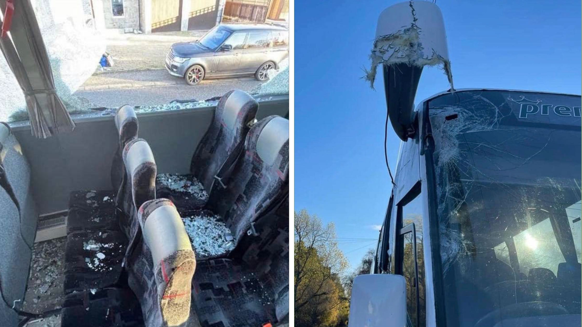 Man arrested after ladder smashed through school bus causing crash in ...