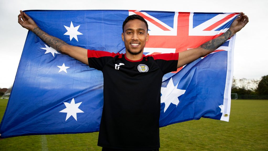 St Mirren midfielder Keanu Baccus celebrates Australia World Cup call ...