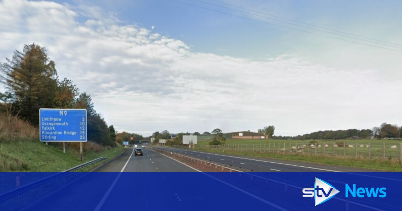Driver seriously injured after one-vehicle crash on M9 between ...