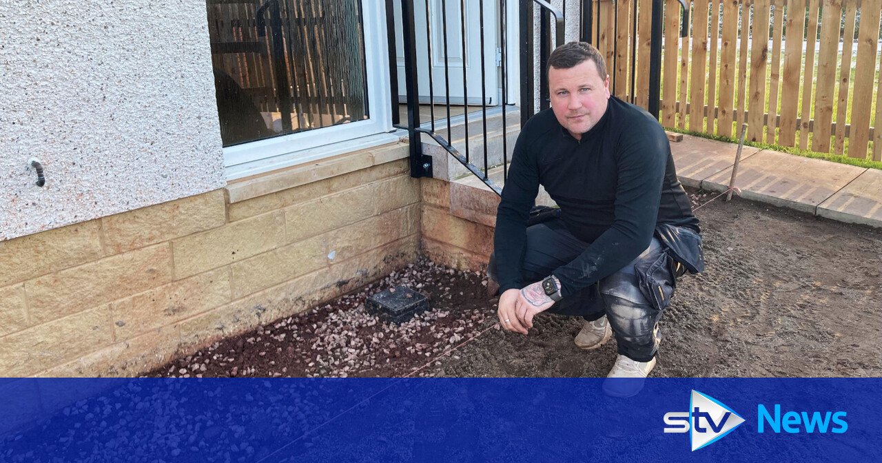 Midlothian family returns from holiday to find garden flooded with ...