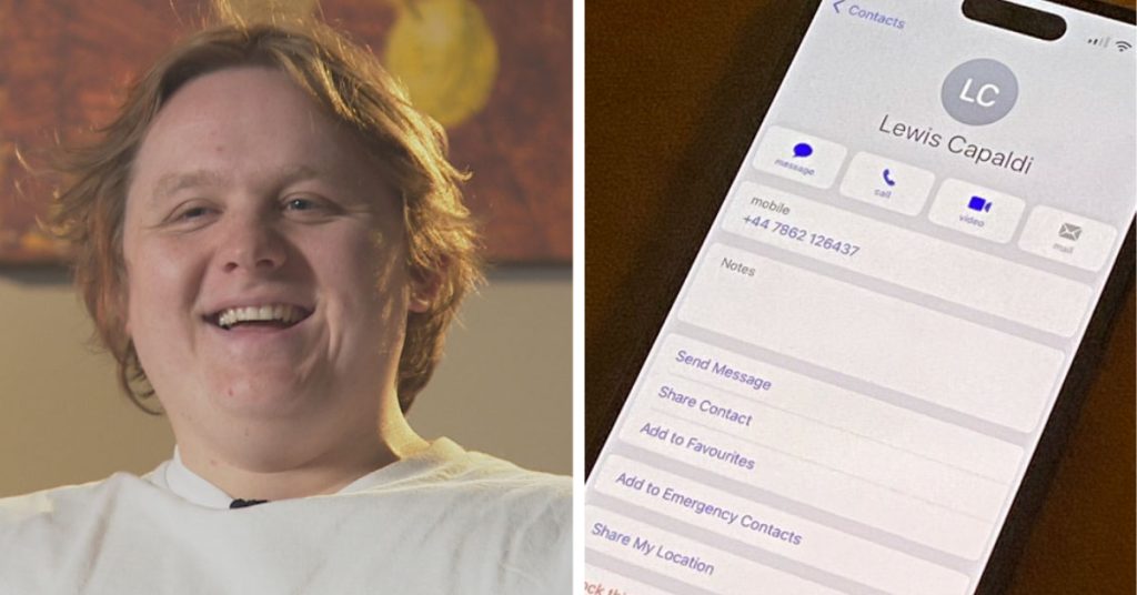 Lewis Capaldi posts image of his phone number on social media | STV News