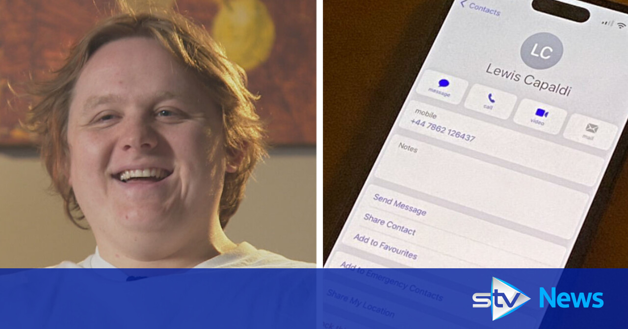 Lewis Capaldi posts image of his phone number on social media | STV News