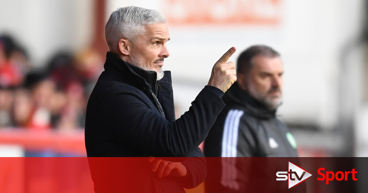 Aberdeen boss Jim Goodwin explains team's defensive tactics against ...