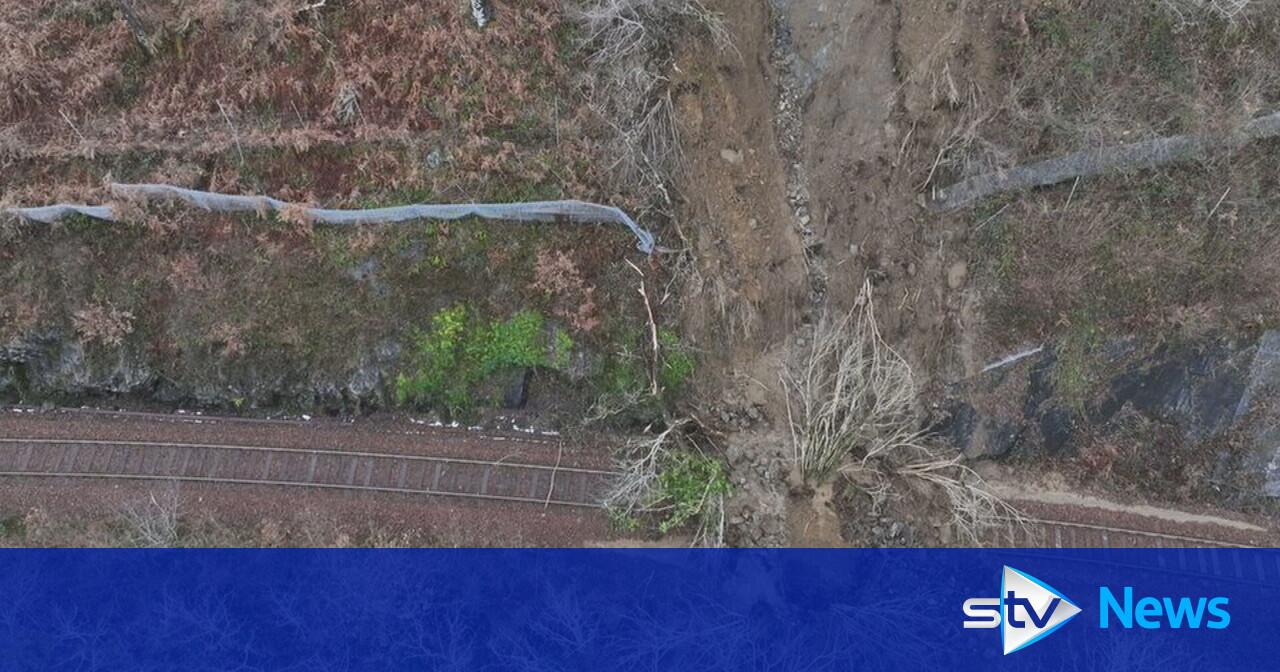 Oban railway line to reopen more than a week after 100 tonne landslip ...